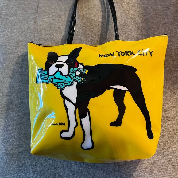 Bags | Vintage Marc Tetro Boston Terrier Macys New York City Tote ...